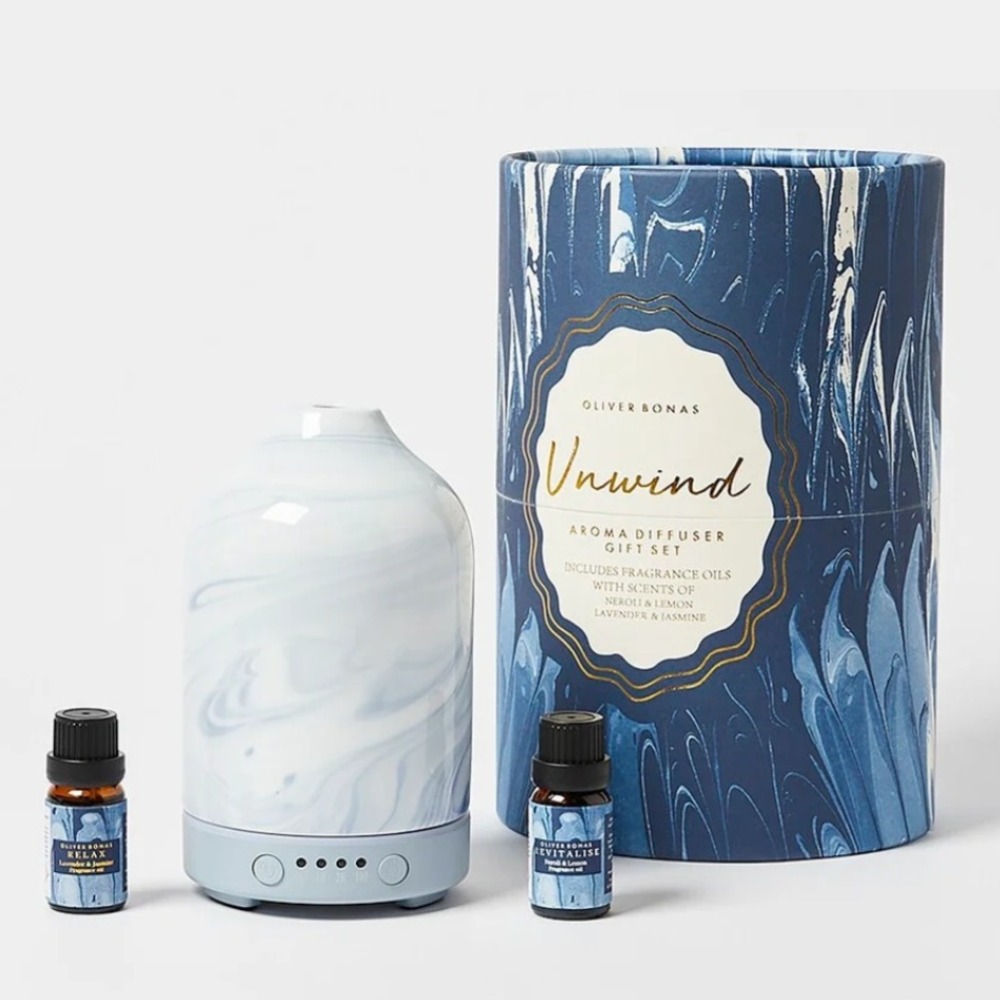New OLIVER BONAS UNWIND - MARBLE AROMA ELECTRIC DIFFUSER & FRAGRANCE ...